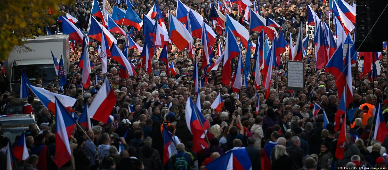 Thousands Rally in Prague Against Pro-Western Government | NewsClick