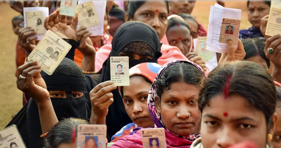 Indian People Voting