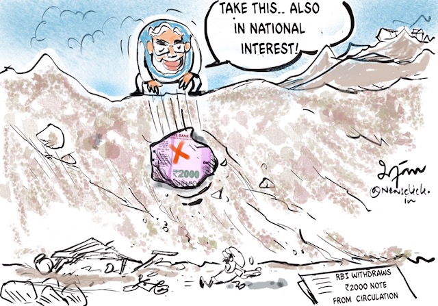 Cartoon Click: Another Push Down the Ladder! | NewsClick