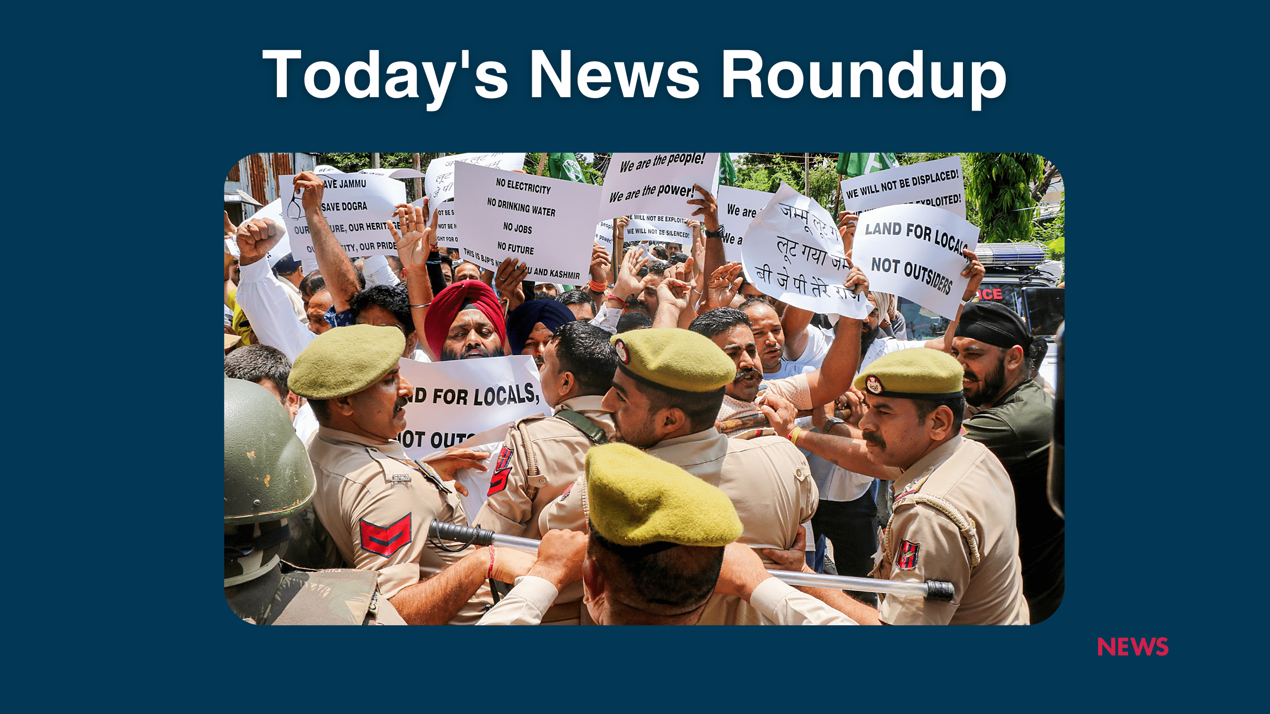 Several PDP Activists Detained as Police Scuttle Protest Rally in Jammu ...