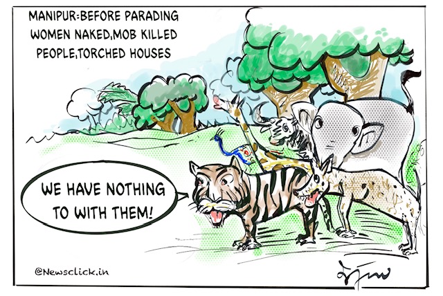 Cartoon Click: How Dare Such Vampires Say We Are Animals? | NewsClick
